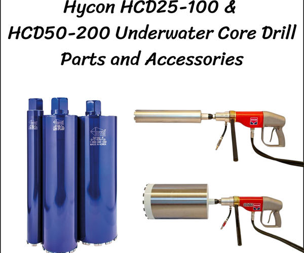 Hycon HCD25-100 & HCD50-200 Underwater Hydraulic Core Drill Parts and ...