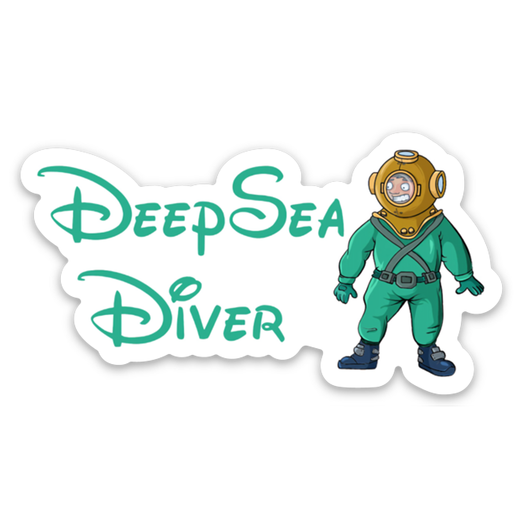 Deep Sea Diver Sticker | Commercial Diving Sticker – Underwater Hydraulics
