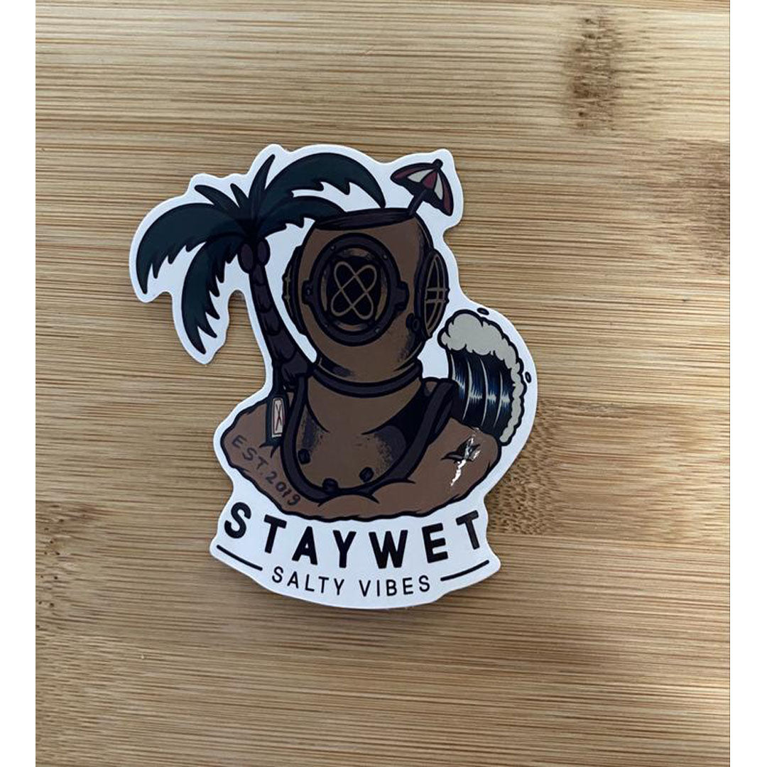Stay Wet Salty Vibes Sticker – Underwater Hydraulics